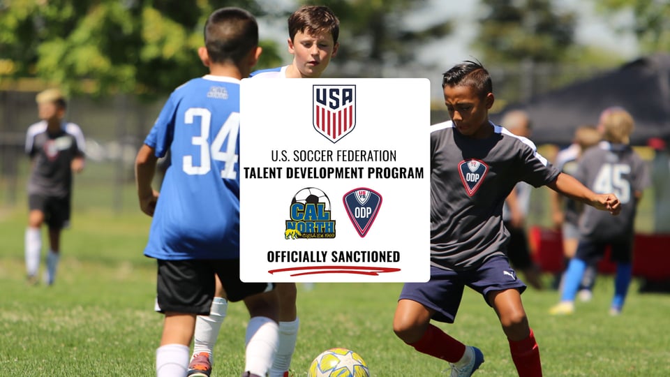 Cal North ODP officially sanctioned by U.S. Soccer for 2025-2026 year